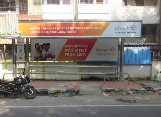 Bus Shelter in TK Layout 17100 Advertising Rates