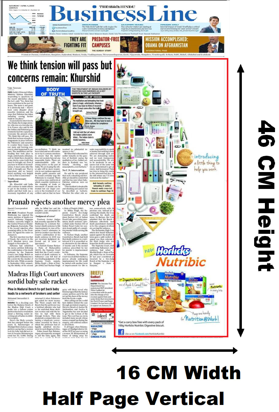 Half Page - Popular Media - Advertising in Business Line, Delhi ...