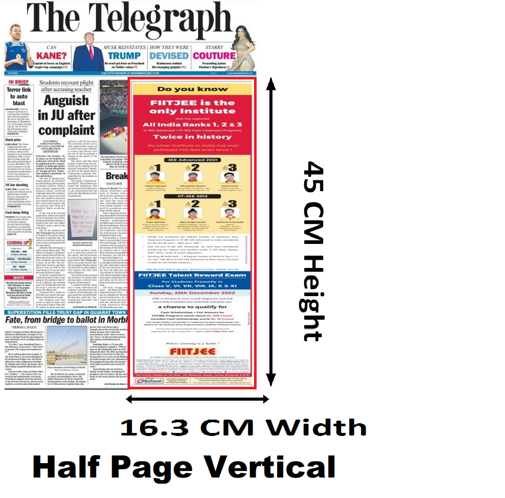 The Telegraph, West Bengal, English Newspaper Advertising Rates | Book ...