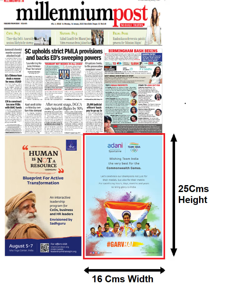 Quarter Page - Popular Media - Advertising in Millennium Post, Kolkata ...