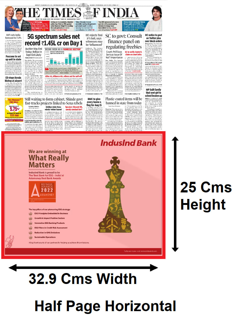 Times Of India, Gurgaon Times, English Newspaper Advertising Rates ...