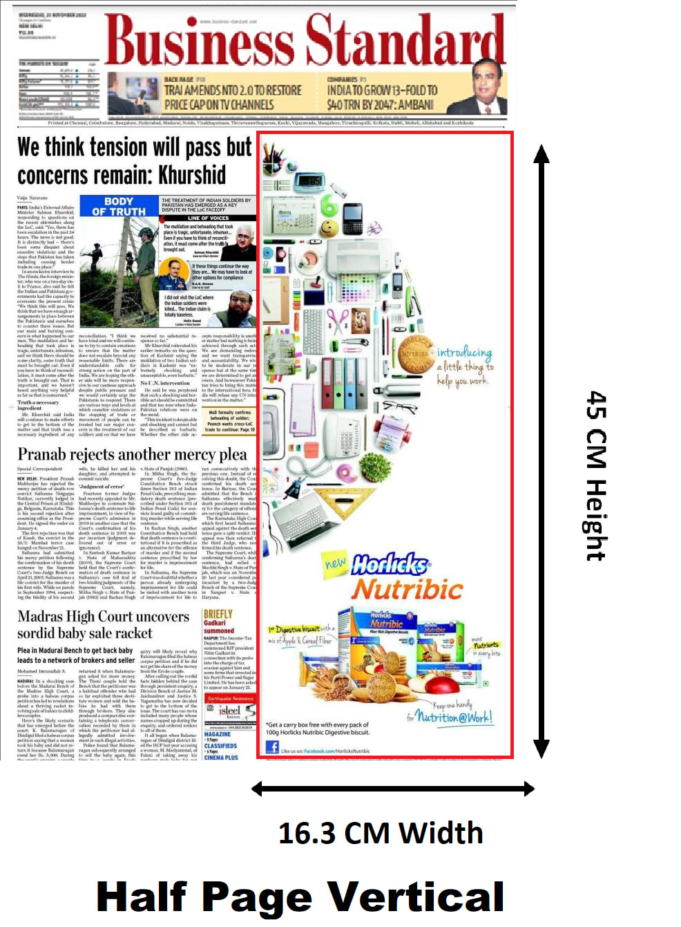 Business Standard, All India, English Newspaper Advertising Rates ...