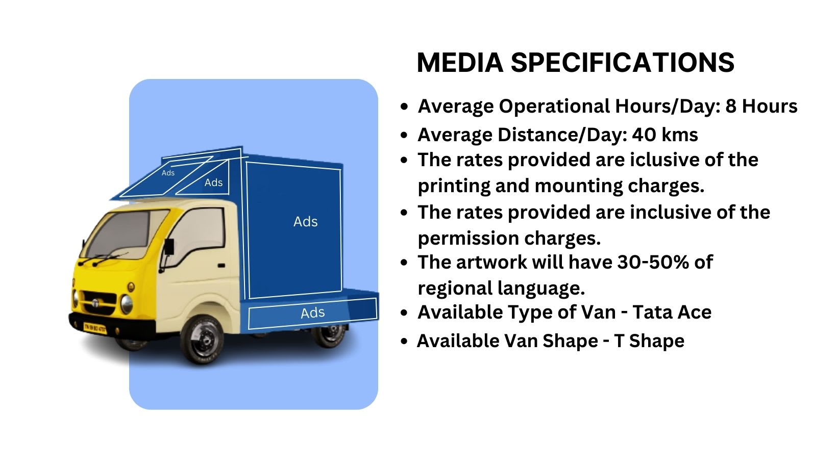 Mobile Van Jhansi Advertising Rates